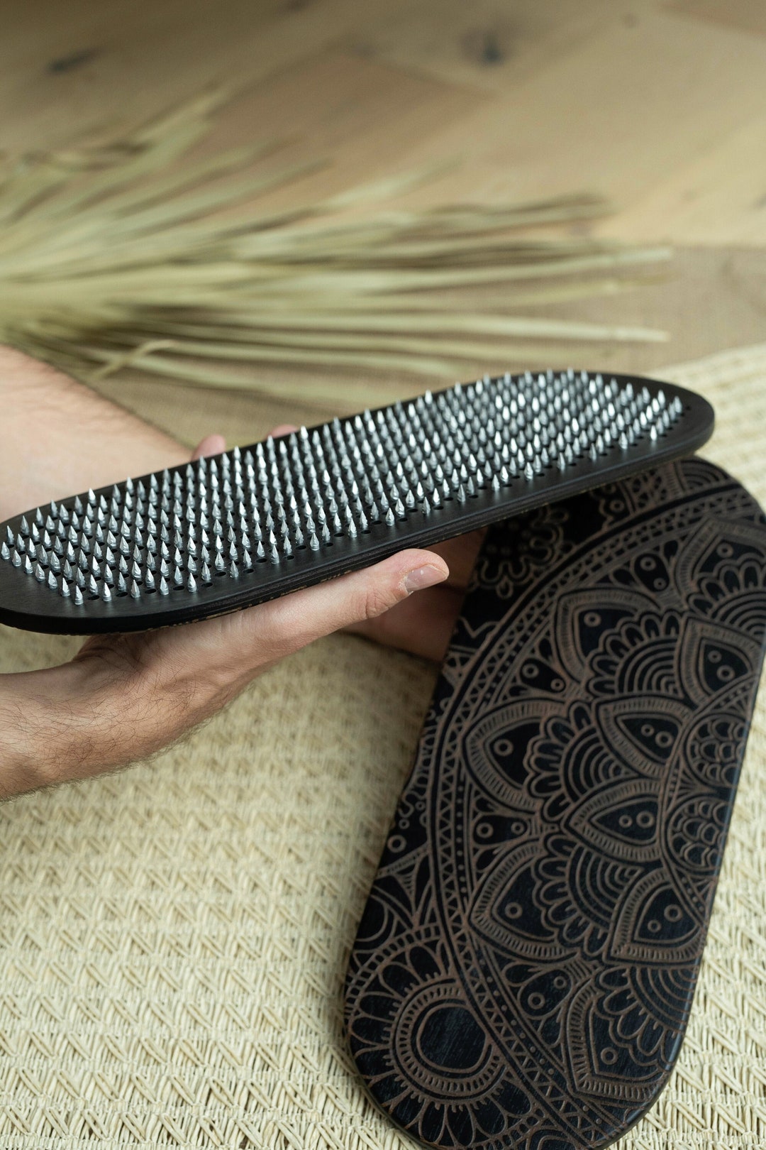 Wooden Sadhu Board With Nails | Meditation Board | Acupressure Massage ...