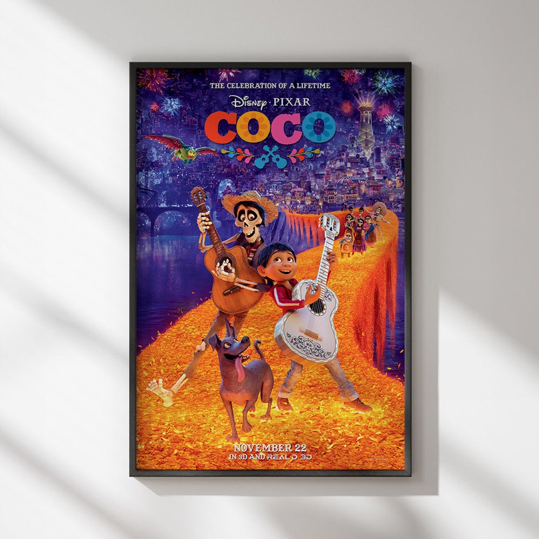 Coco Movie Poster, Canvas Poster Printing, Classic Movie Wall Art for ...