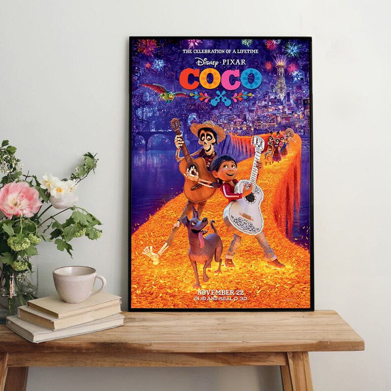 Coco Movie Poster, Canvas Poster Printing, Classic Movie Wall Art for ...