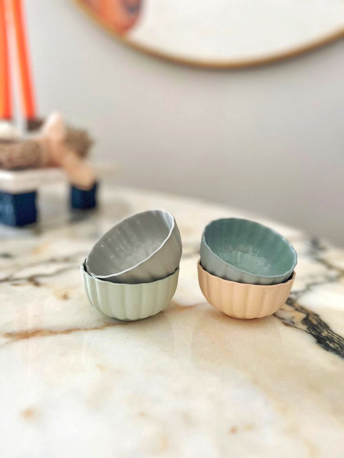 Limoges Porcelain Serving Bowls Set of 4 Candy Bowl Cute Bowls Pinch ...