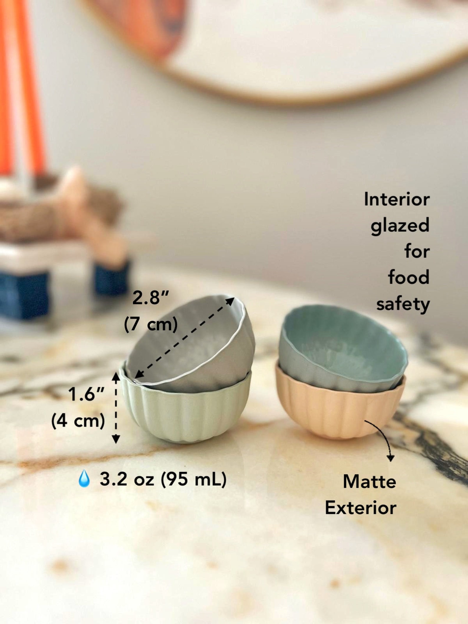 Limoges Porcelain Serving Bowls Set of 4 Candy Bowl Cute Bowls Pinch ...