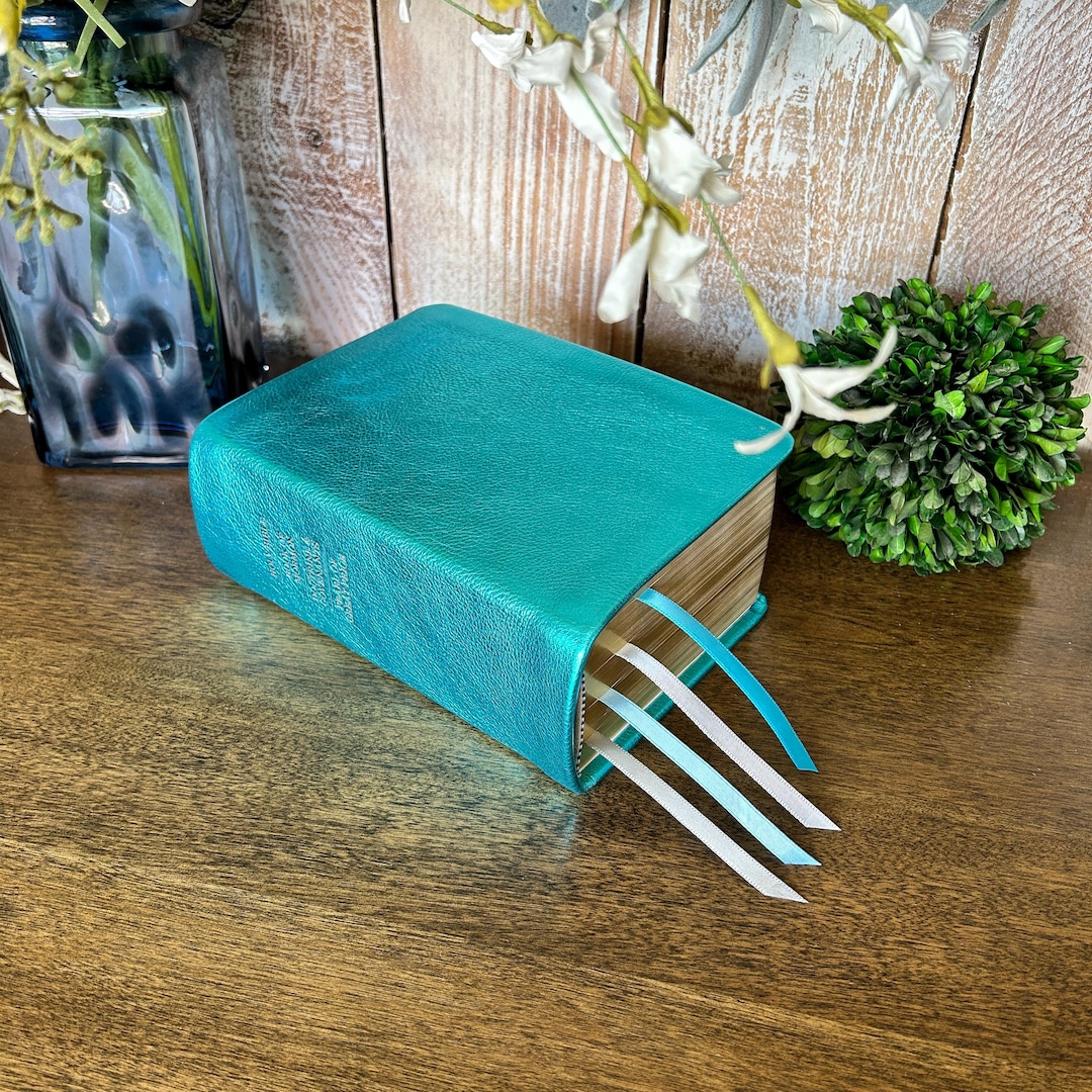 Metallic Turquoise LDS Scripture Quad - Holy Bible, Book of Mormon ...
