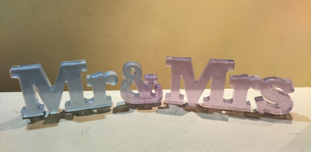 Epoxy Resin Couples Word Signs - Etsy