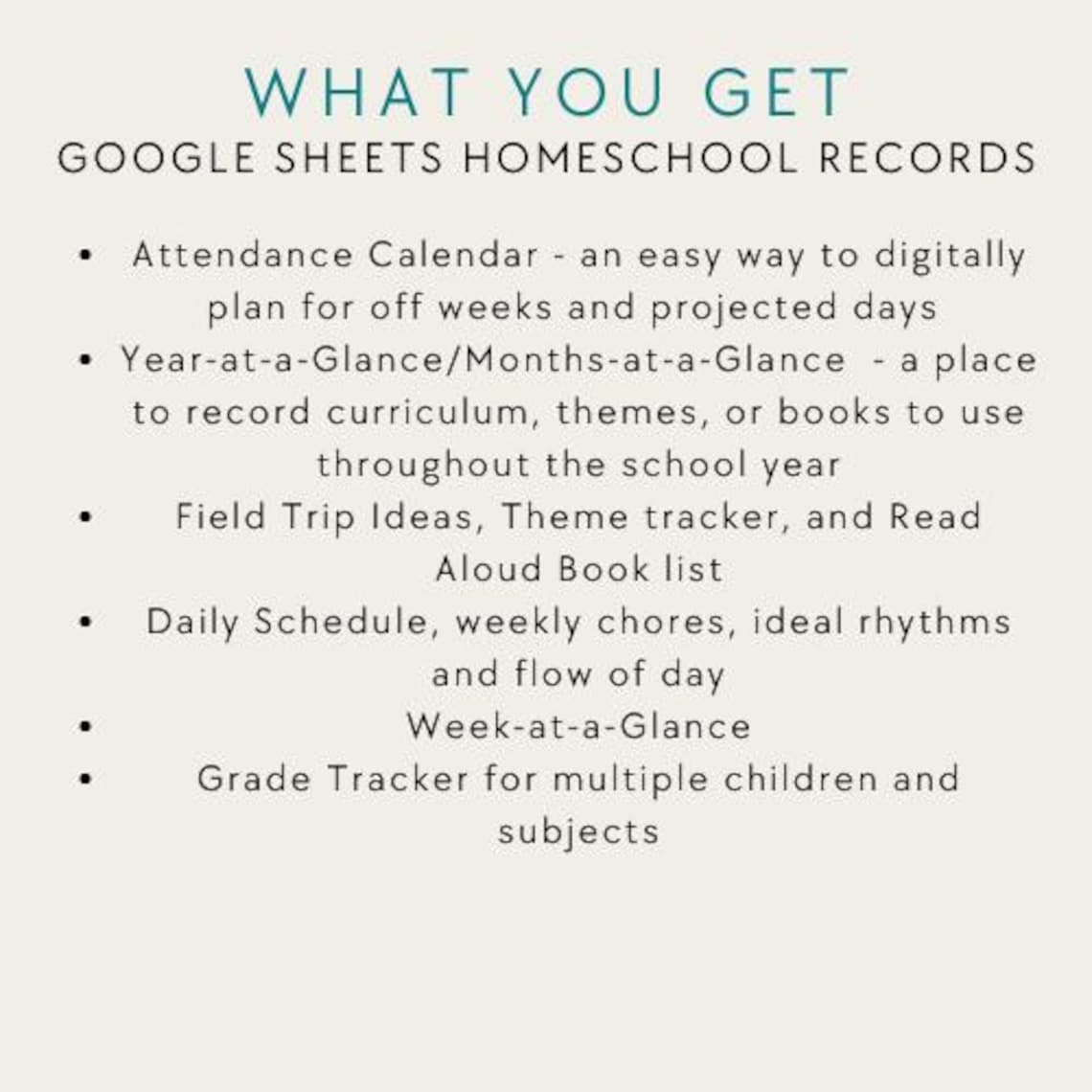Editable Homeschool Planner & Tracker | Google Sheets Digital Download ...