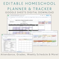EDITABLE Assignment Tracker Printable, Homeschool Assignment Tracker ...
