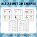 17 Pages All About Shapes Printable Worksheets, Drawing, Tracing ...