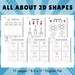 17 Pages All About Shapes Printable Worksheets, Drawing, Tracing ...