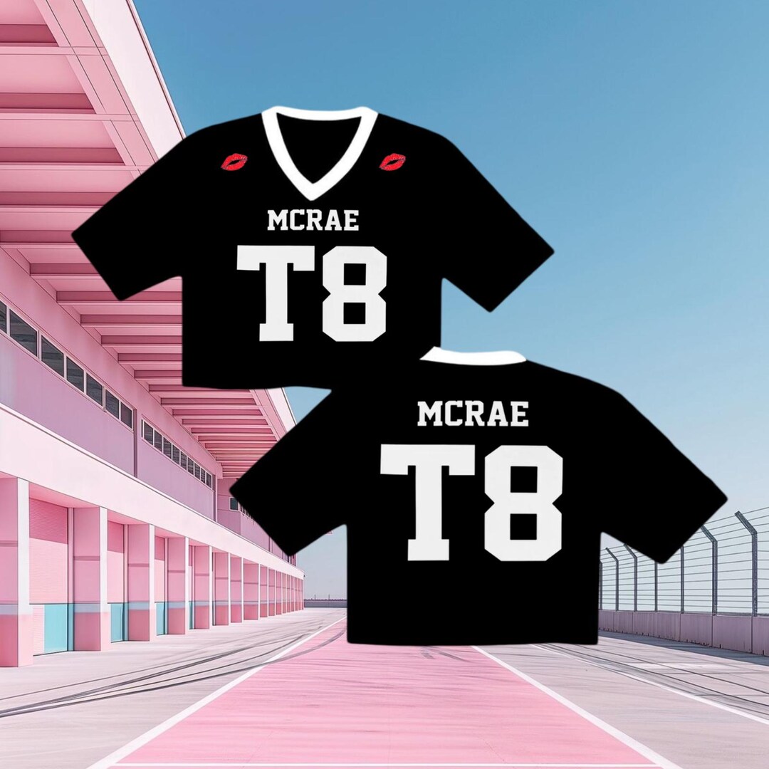 Tate Mcrae T8 Football Jersey, Tate Concert Clothes, T8 Mcrae Jersey ...