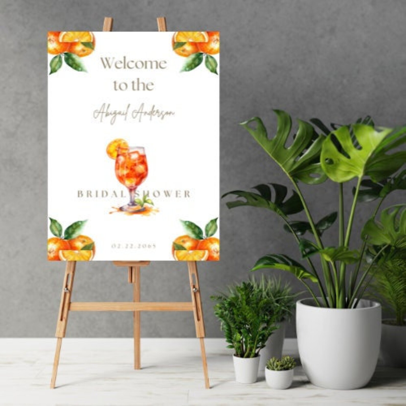 Digital Aperol Spritz Bridal Shower Welcome Sign | Aperol Spritz Shower ...