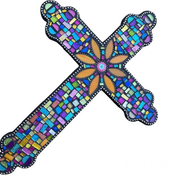Mosaic Cross - Etsy