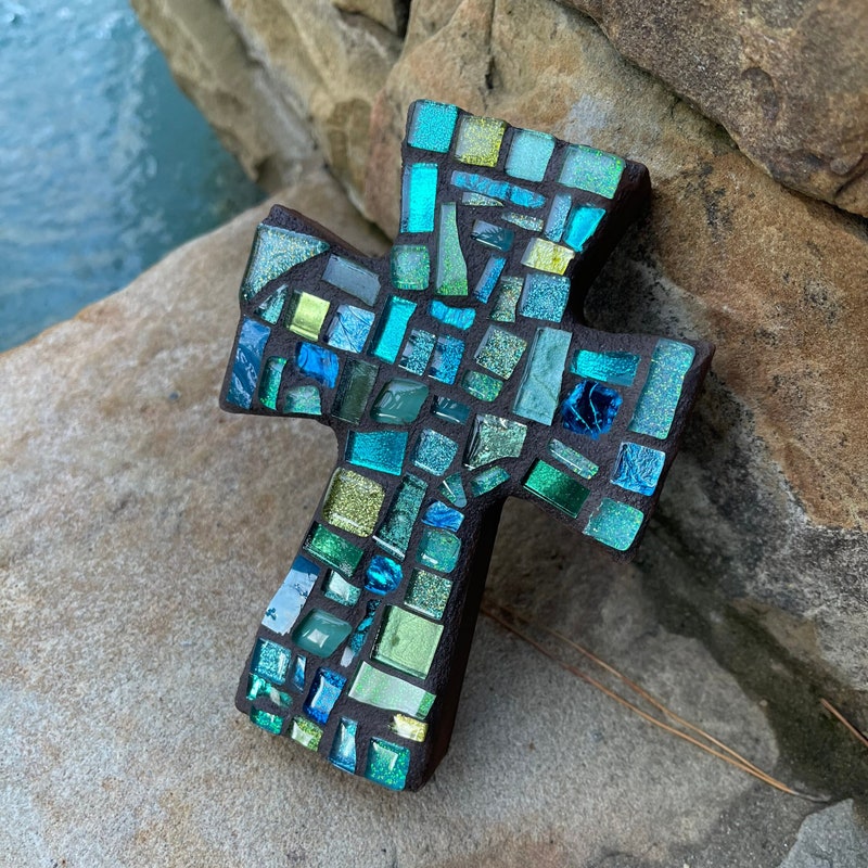 Mosaic Cross - Etsy