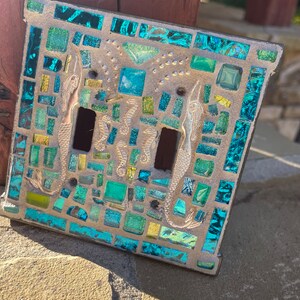 Mermaid Mosaic Light Switch Covers Double Toggle Plate CUSTOM ...