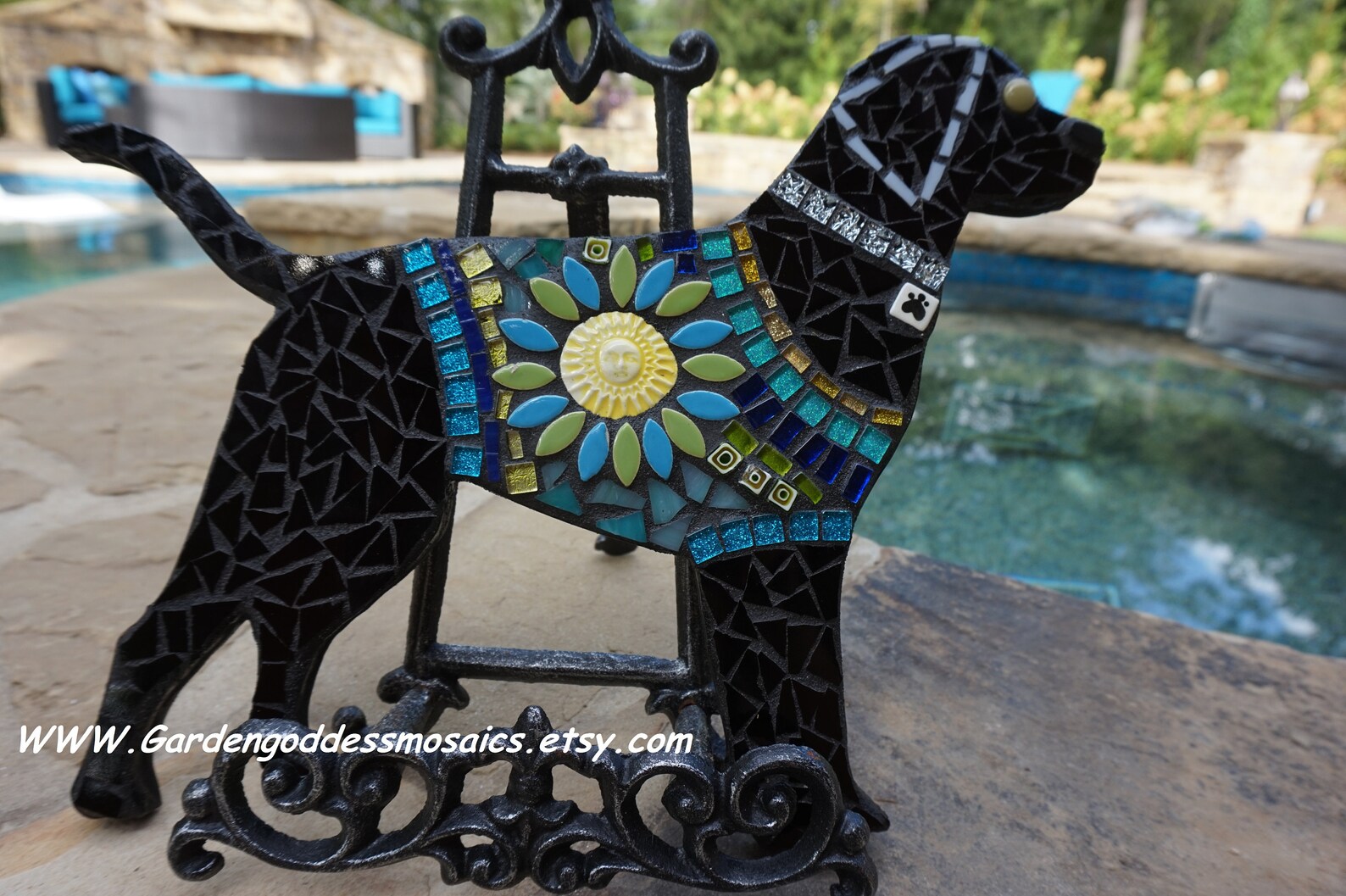 Mosaic Labrador Retrievers Stained Glass Decor Custom Tiles - Etsy