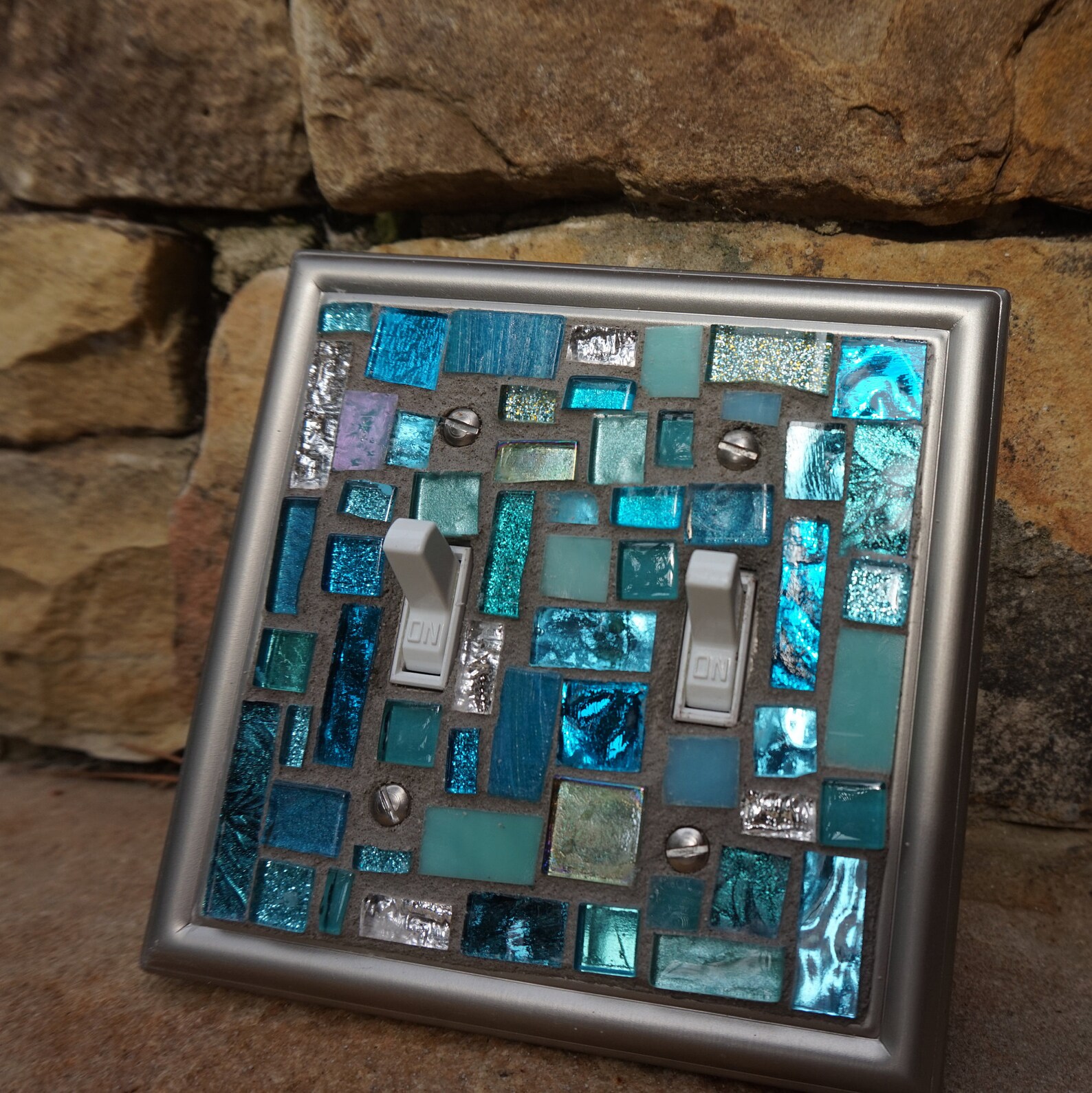 Mosaic Light Switch Plates Cover Stained Glass Decor Art Tiles - Etsy