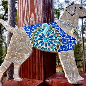 Mosaic Dog LABRADOR Wall Art Stained Glass Decor - Etsy