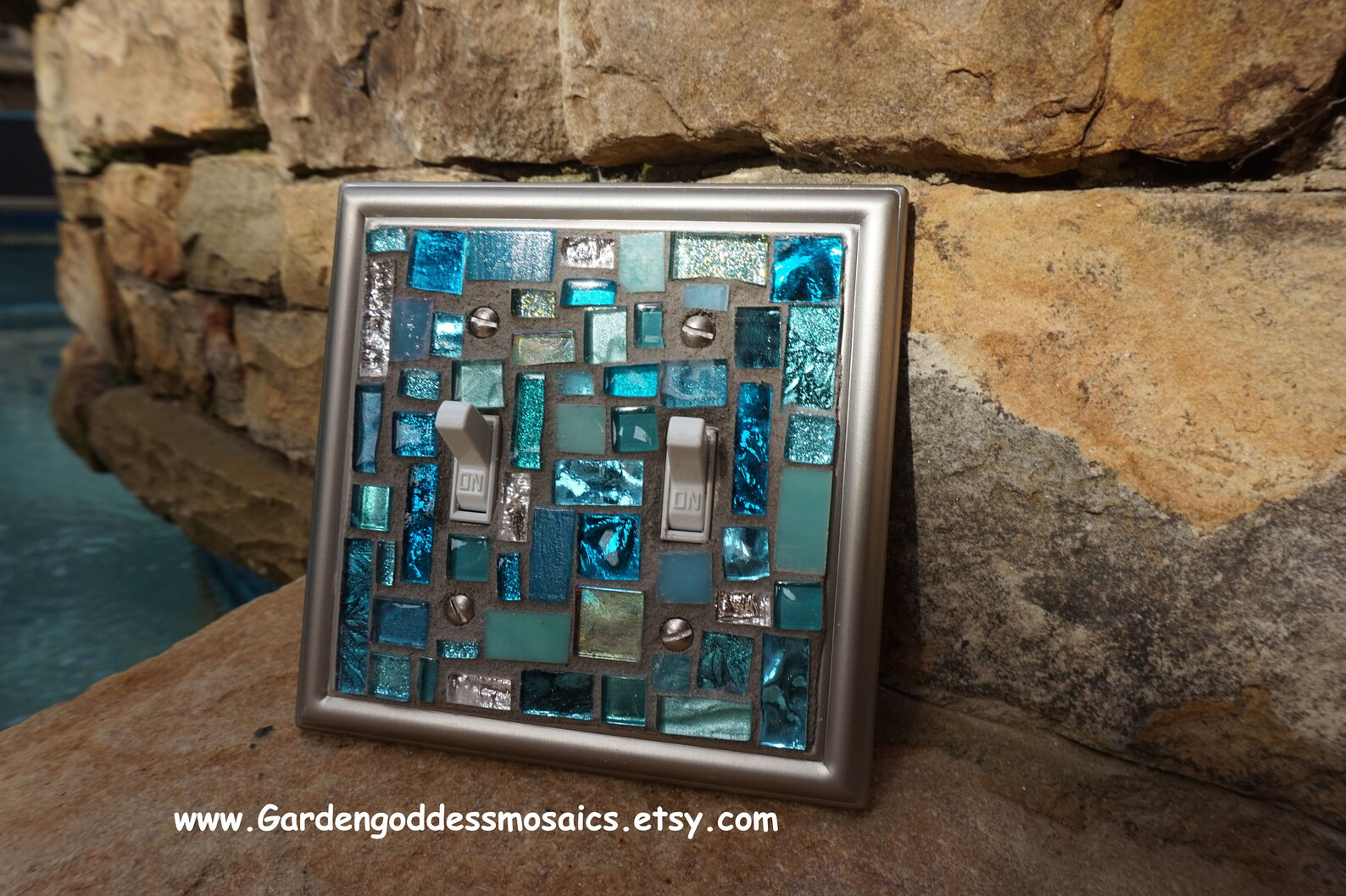 Mosaic Light Switch Plates Cover Stained Glass Decor Art Tiles - Etsy