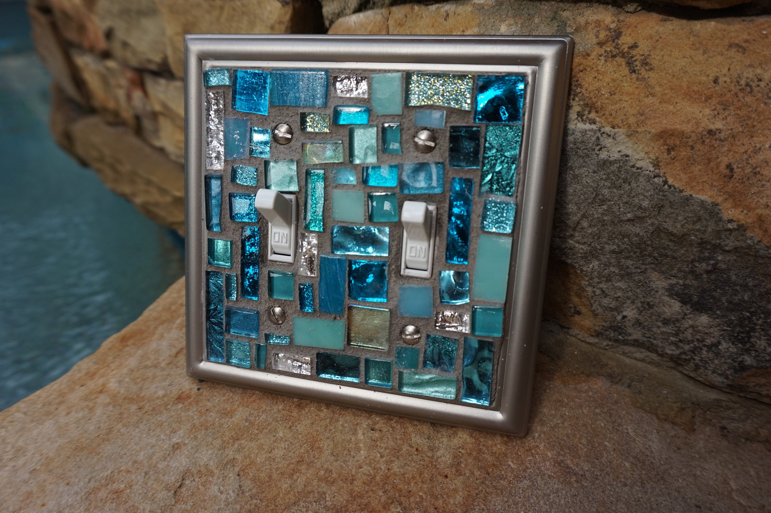Mosaic Light Switch Plates Cover Stained Glass Decor Art Tiles - Etsy