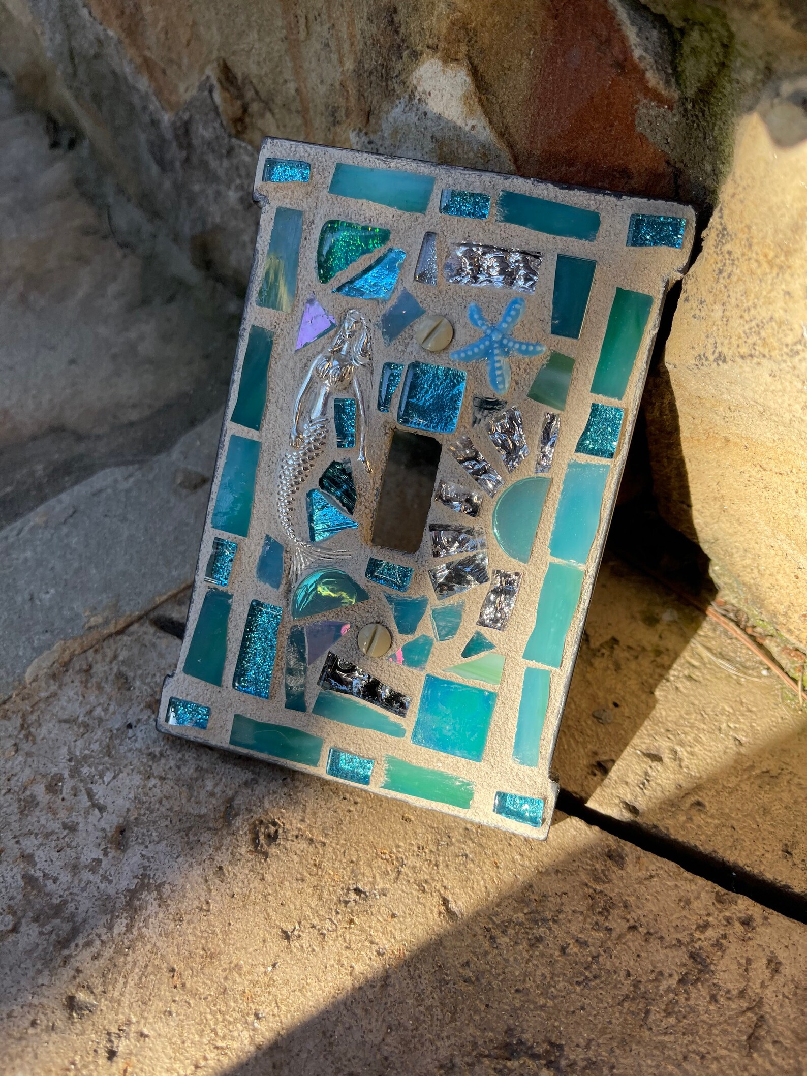 Mosaic Light Switch Cover Plates Mermaid Starfish Metal Single - Etsy