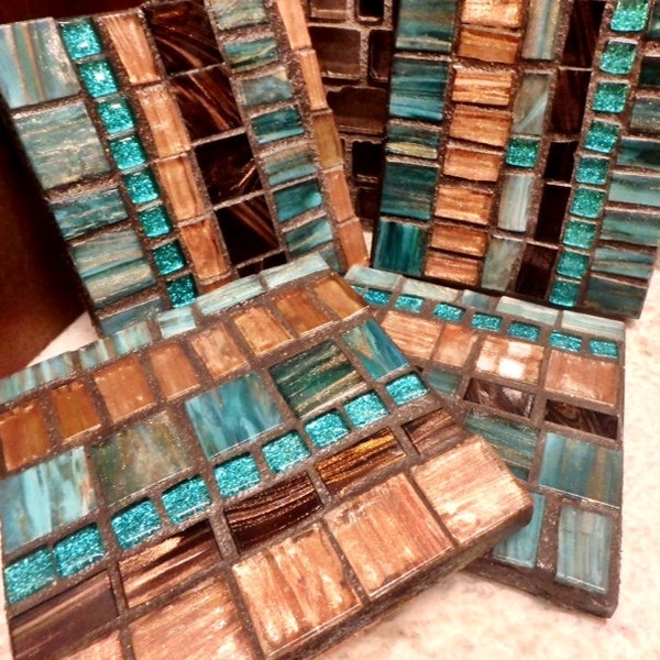 Mosaic Coaster - Etsy