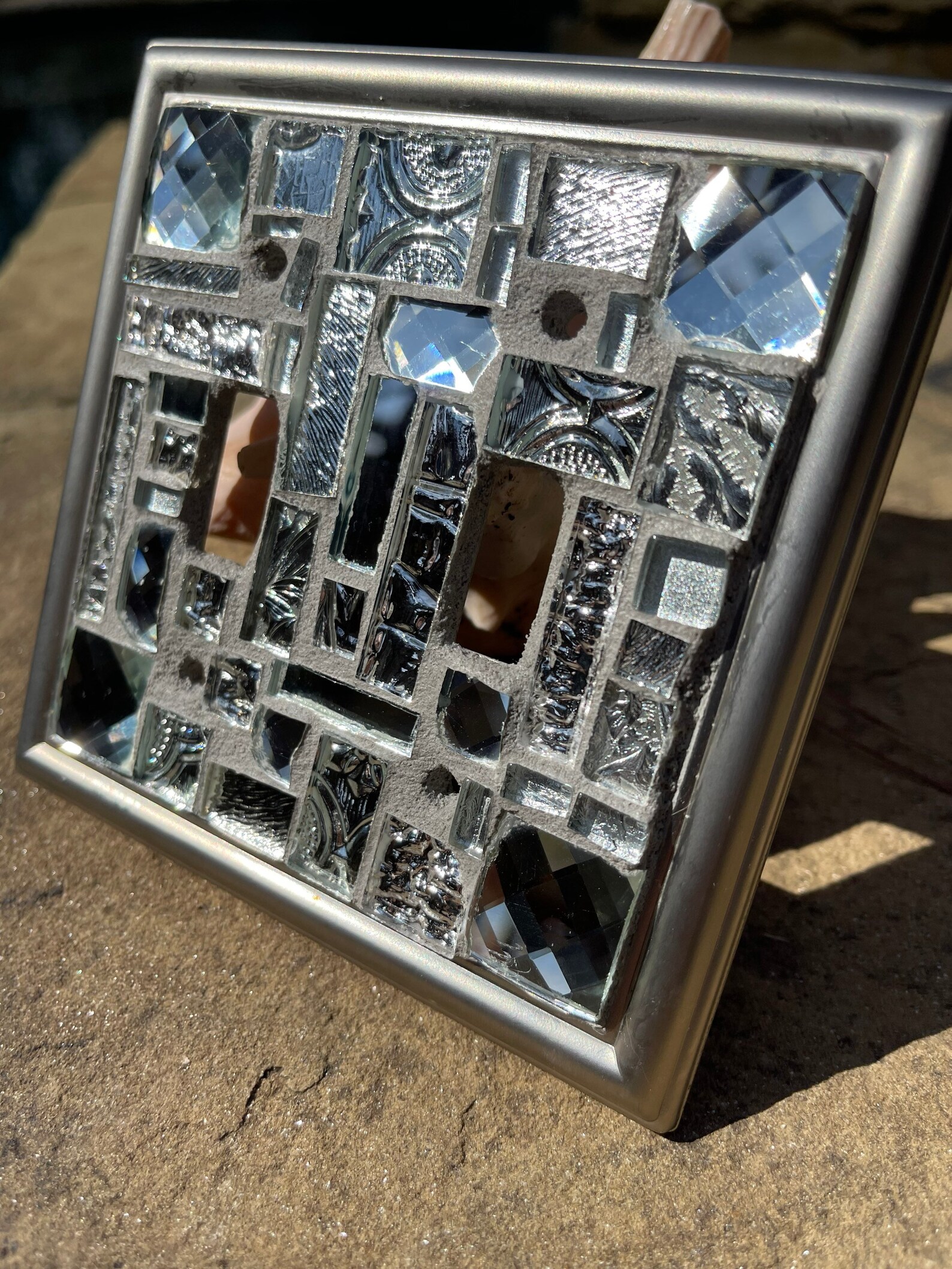 Mosaic Light Switch Cover Platestained Glass Mirror Decor - Etsy