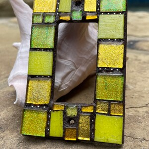 Mosaic Light Switch Covers ROCKER Stained Glass Ceramic Mosaic ART ...