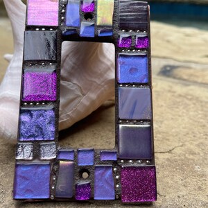 Mosaic Light Switch Covers ROCKER Stained Glass Ceramic Mosaic ART ...