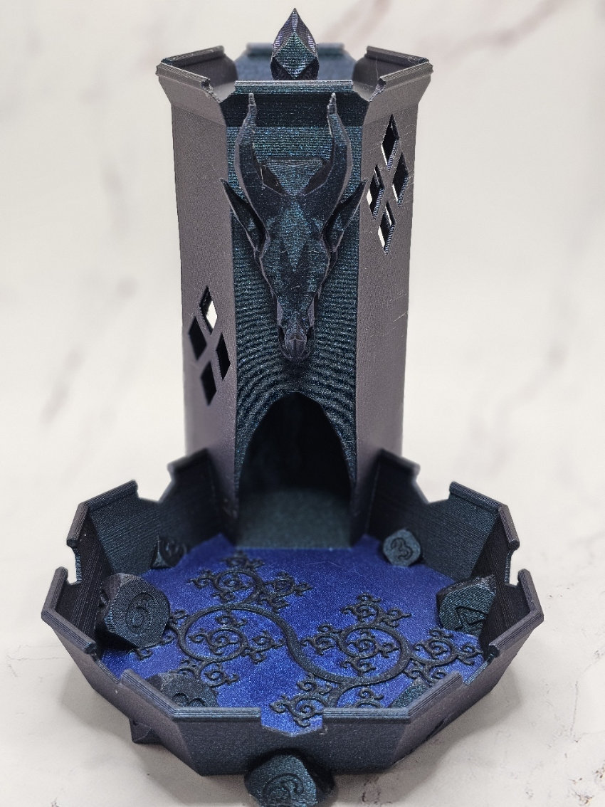 Dice Tower With Dragon Head Dice Tower Gift for Dungeon Master Dice Tower Gift for RPG Player - Etsy