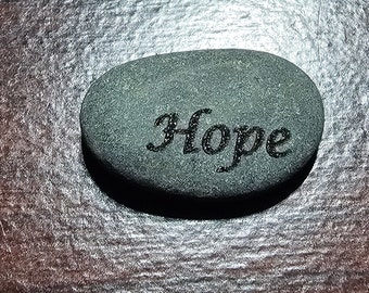 Count Your Blessings Engraved River Rock Inspirational Word Stone - Etsy