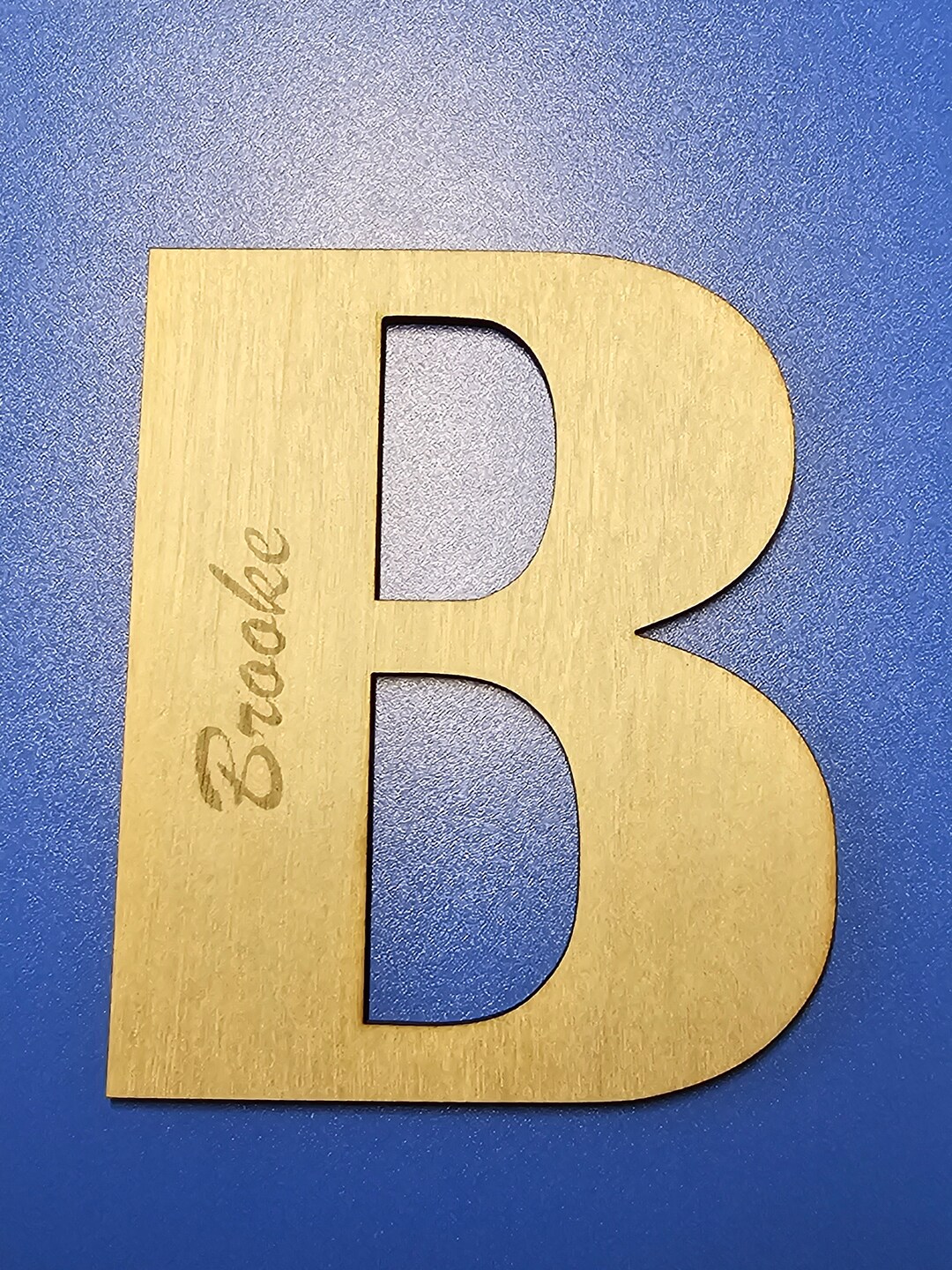 Engraved Letter Sign, Engraved Name Sign, Baltic Birch Plywood ...