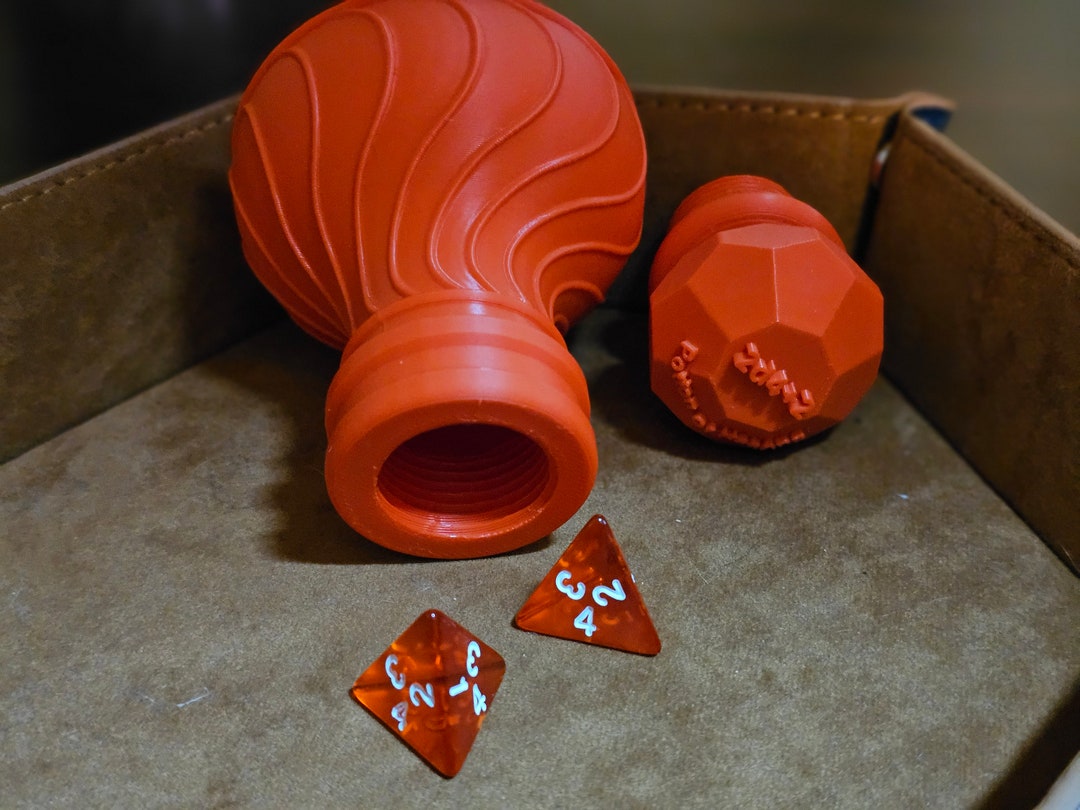 3d Printed Healing Potion W/ D4 Dice, D&D, Potion - Etsy