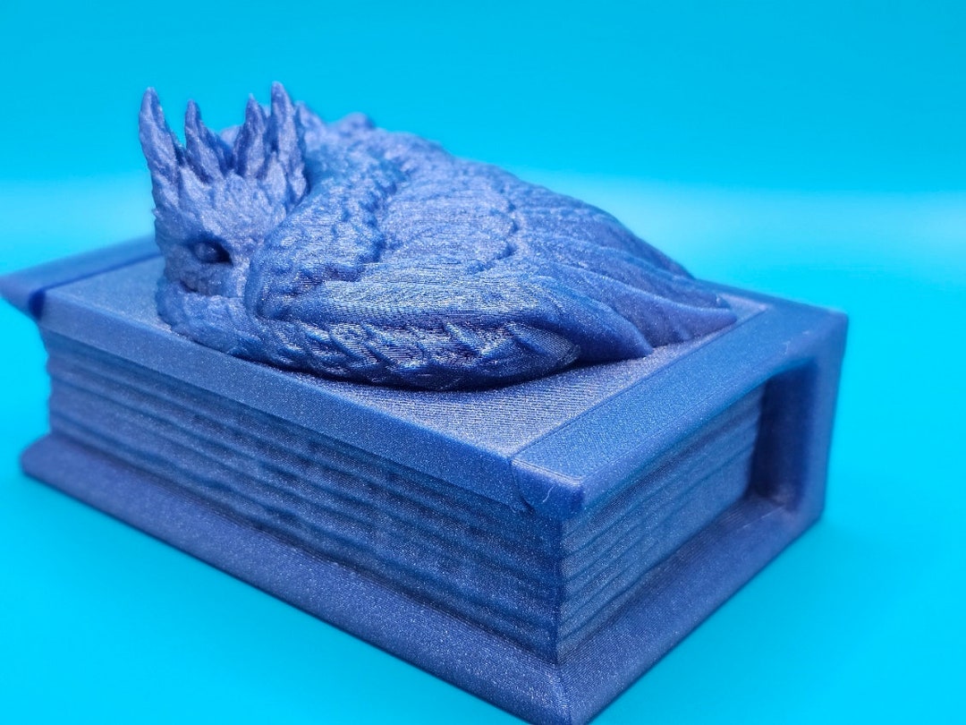 Book Shaped Storage Box With Dragon on Top Box for Storage for Dragon ...