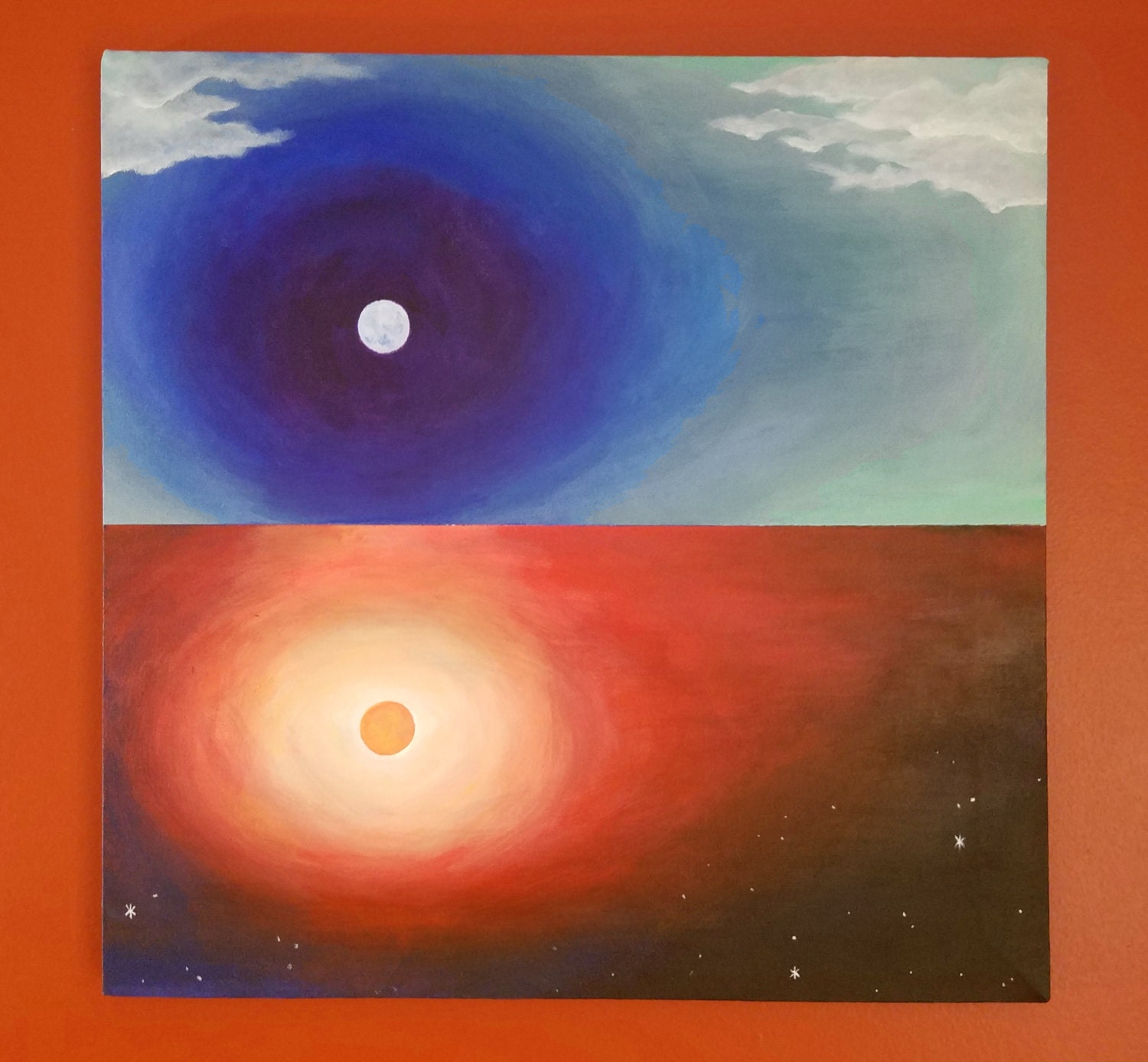 The Dual Reality Original Acrylic Painting, 20' X 20 - Etsy