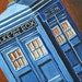 TARDIS Doctor Who Police Phone Box Original Acrylic Painting 8" X 10 ...