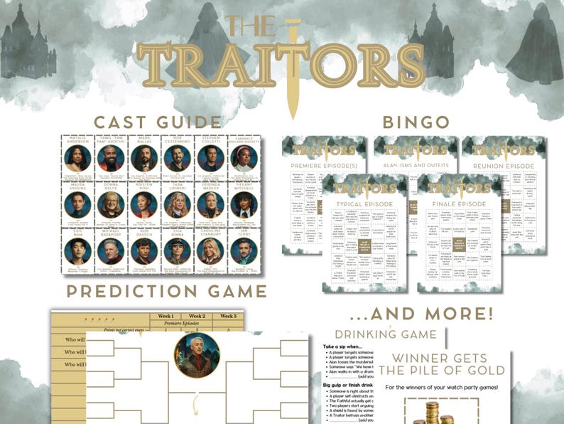 The Traitors Ultimate Watch Party Pack | US Season 4 | Alan Cumming ...