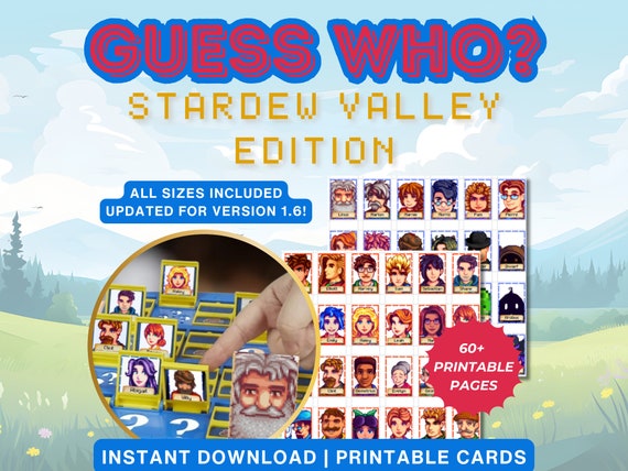 Stardew Valley Guess Who Digital PDF Download Printable Customđź• ... Stardew Valley Guess Who Digital PDF Download Printable Customđź• ...