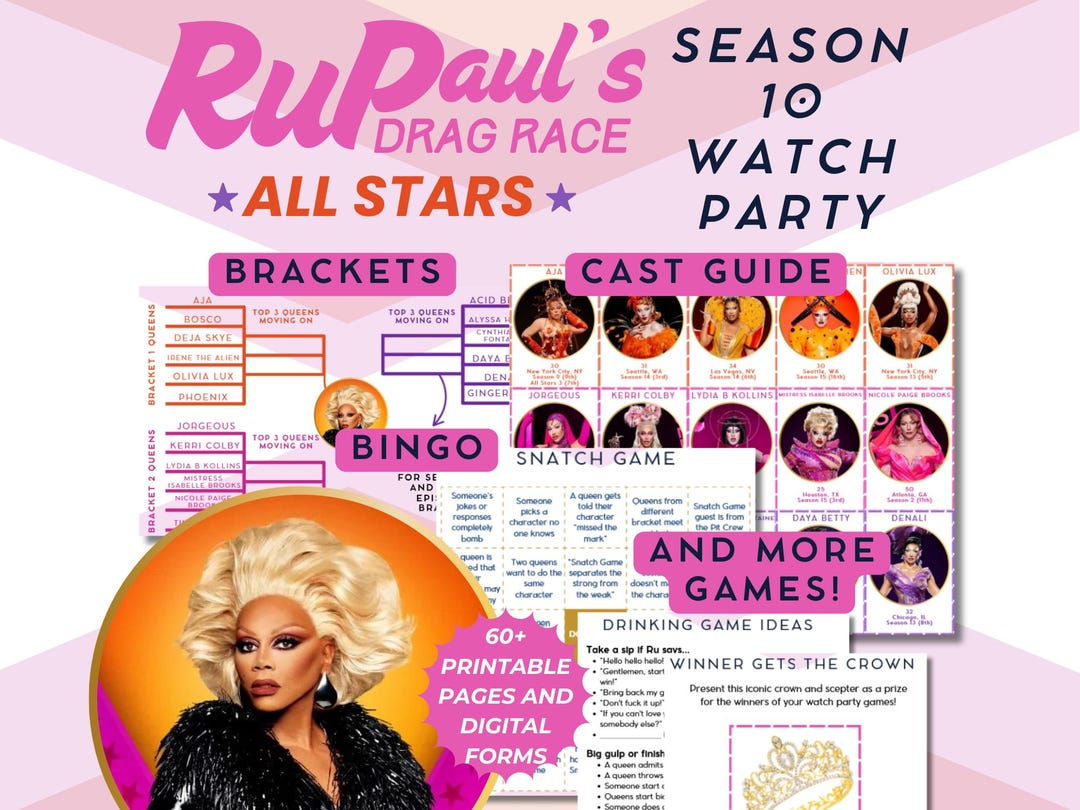 Rupaul's Drag Race All Stars | Ultimate Watch Party Pack | Season 10 ...