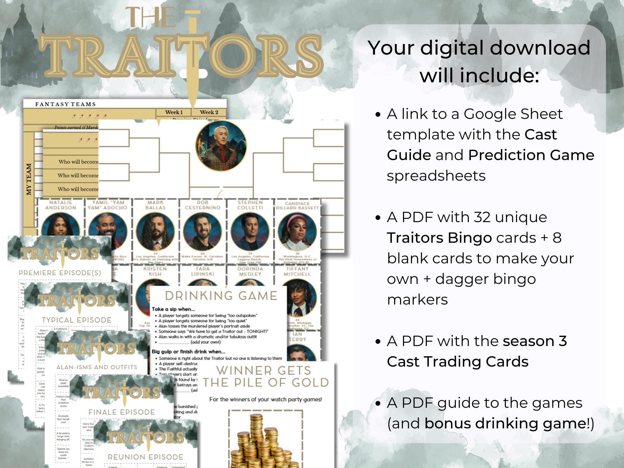 The Traitors Ultimate Watch Party Pack | US Season 4 | Alan Cumming ...