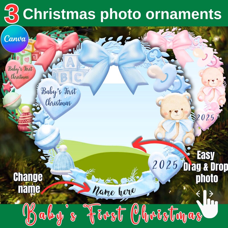 Red First Christmas Svg - Etsy