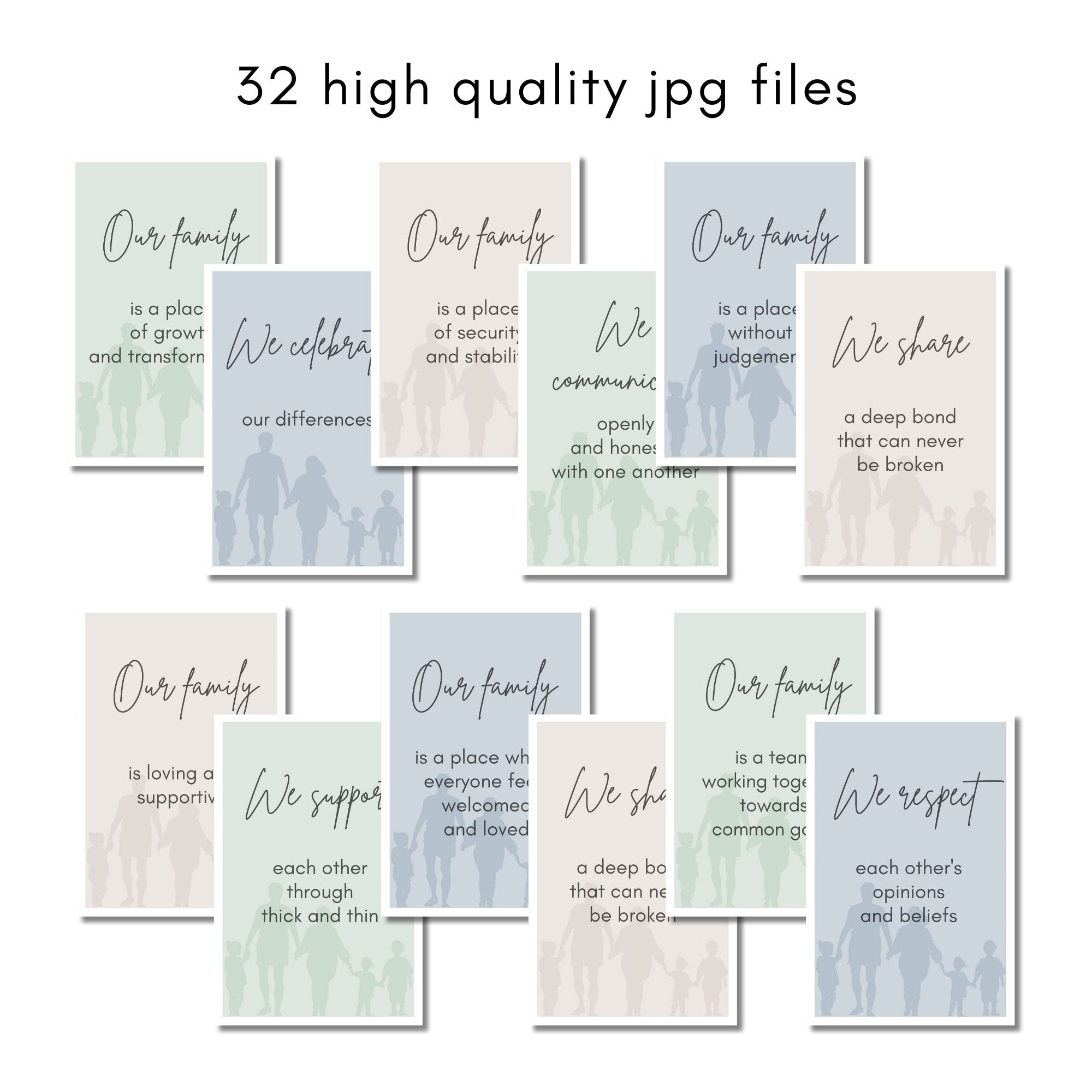 Family Affirmation Cards Printable Download | Cards for Family | Family ...