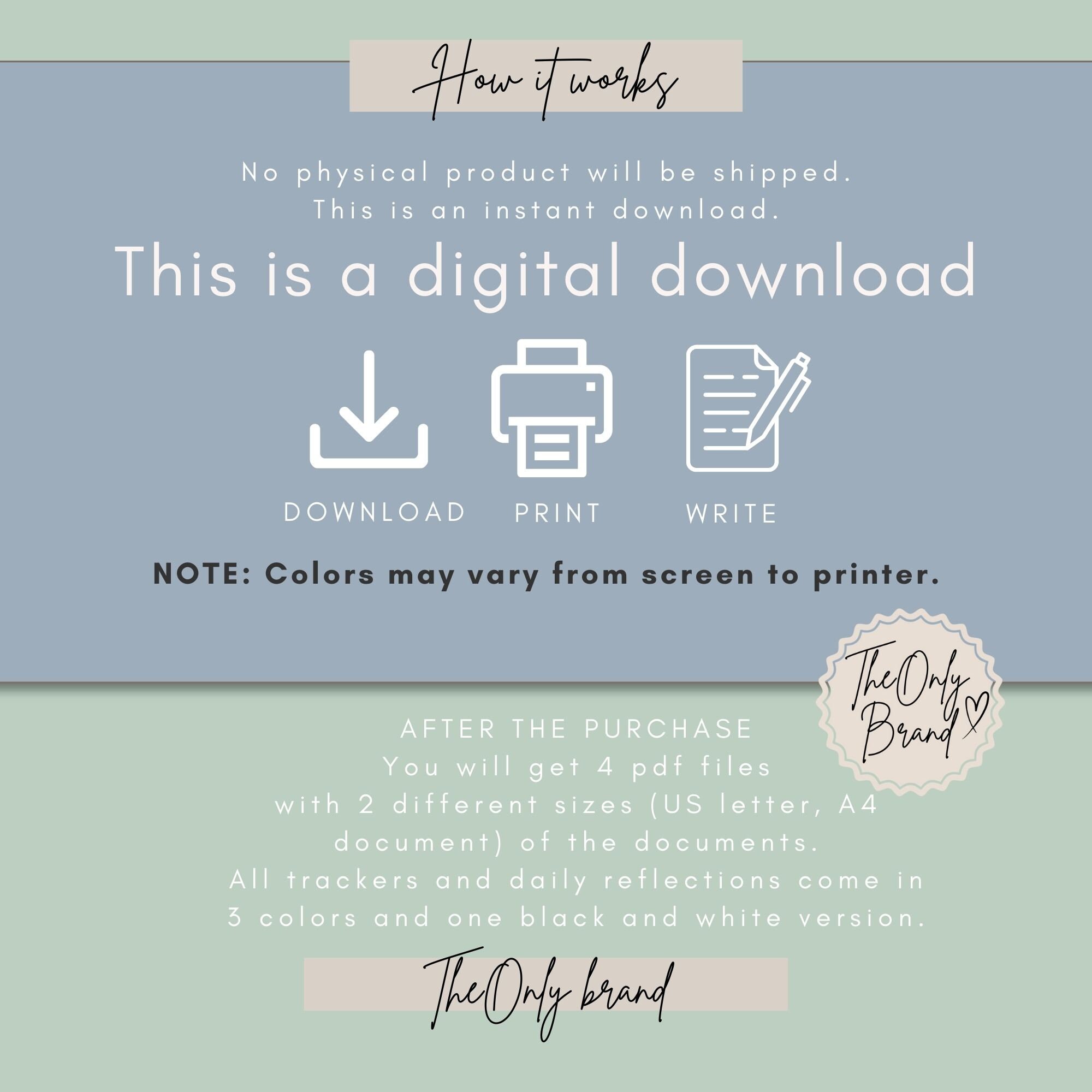 75 Day Hard Challenge Printable Tracker 75 Day Hard Challenge Daily ...