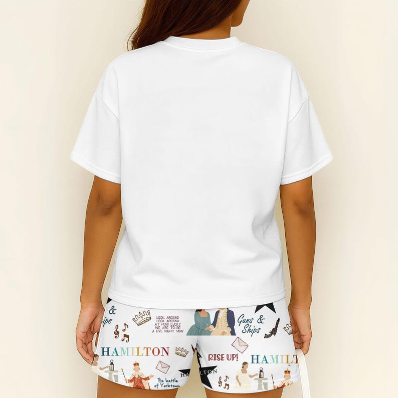 Hamilton Musical Tshirt and Shorts, Broadway Theater Pjs, Musical ...