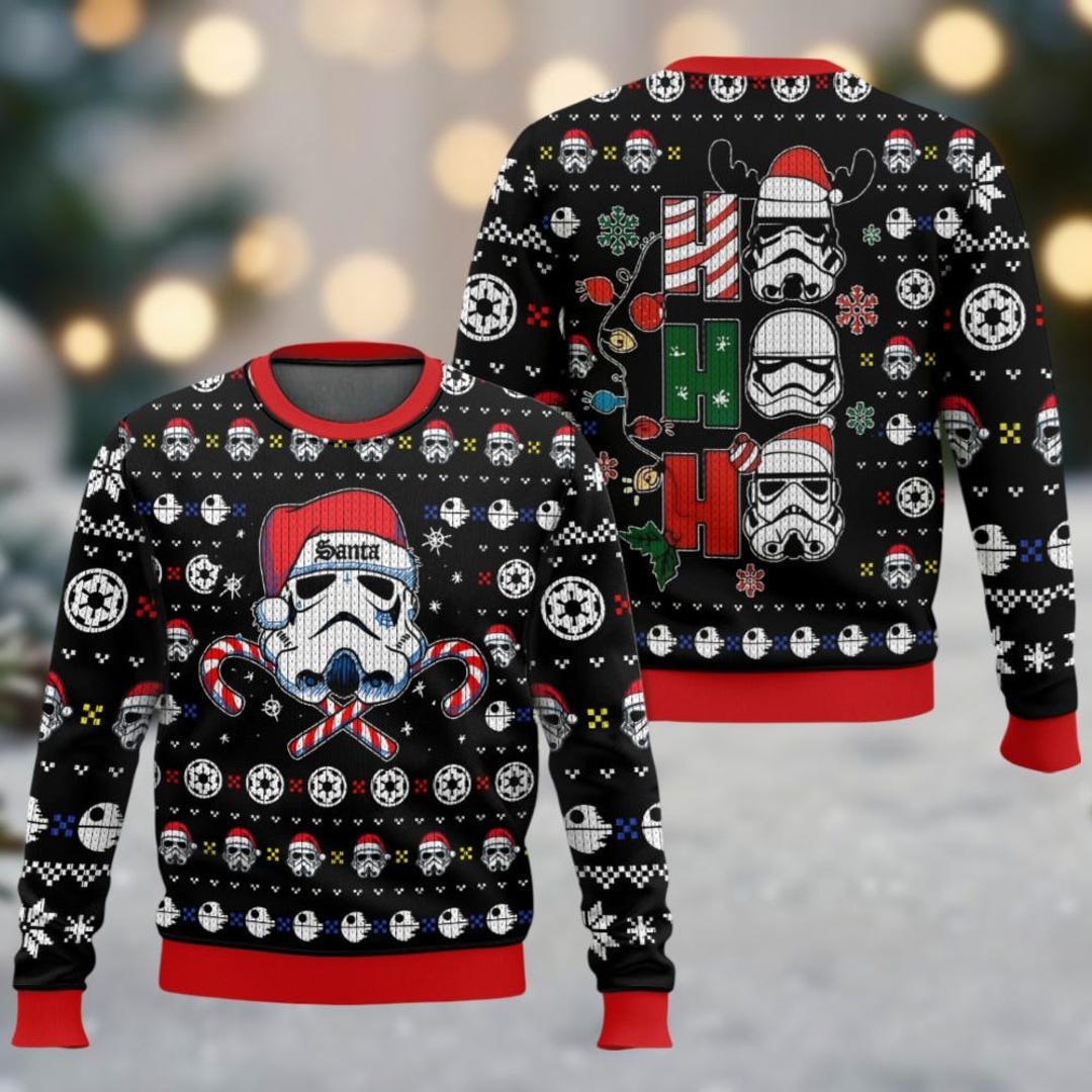 Christmas Stormtroopers Ugly Sweater, Star Wars Xmas Sweater, Disney ...