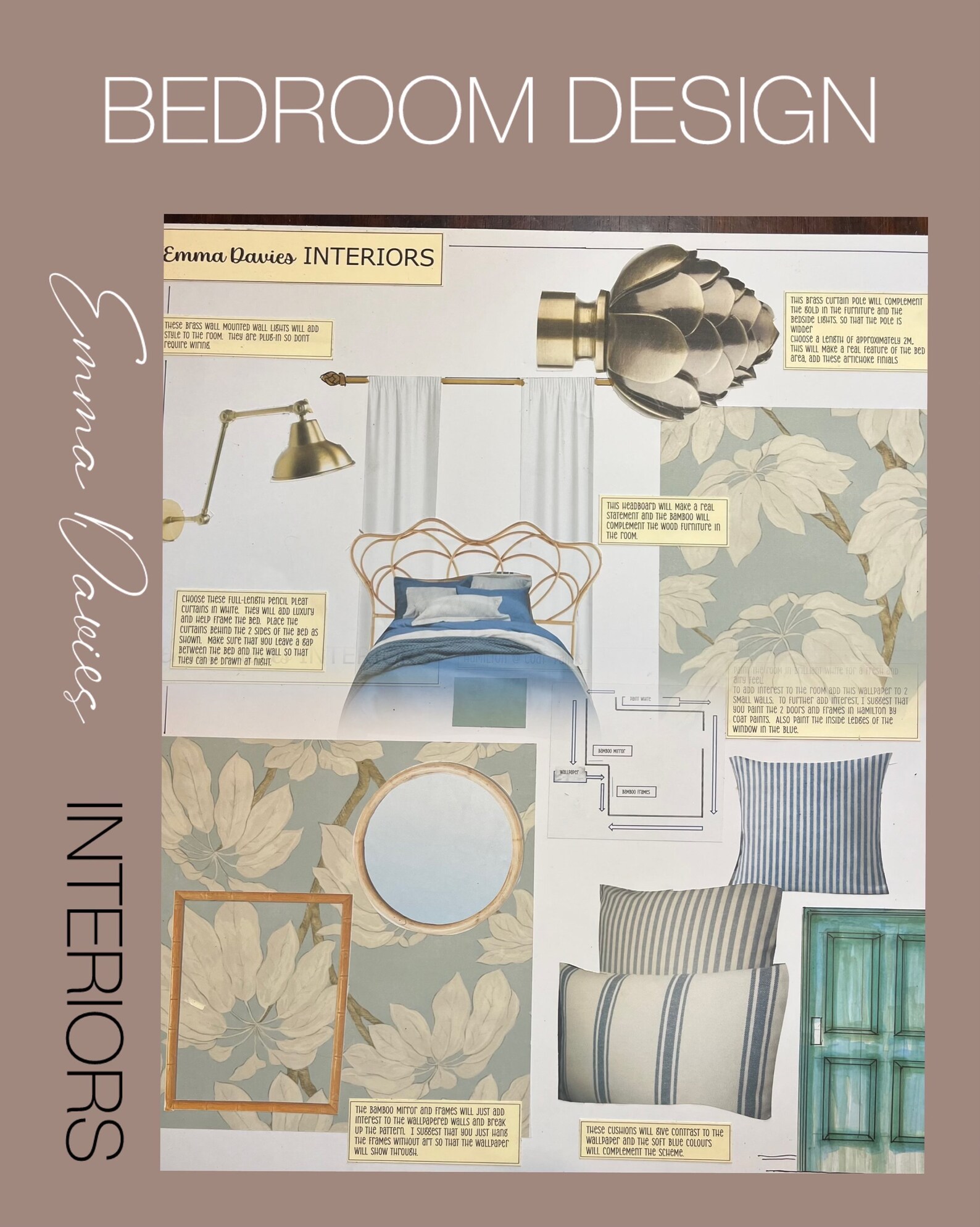 Bedroom Design, Mood Board, E-design, Online Home Decor - Etsy