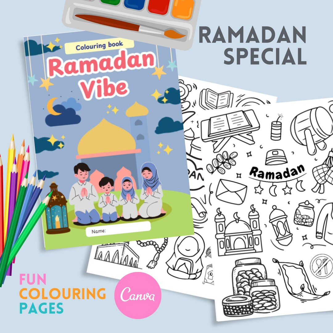 Ramadan Coloring Pages for Kids – 20 Printable Islamic Activity Sheets ...