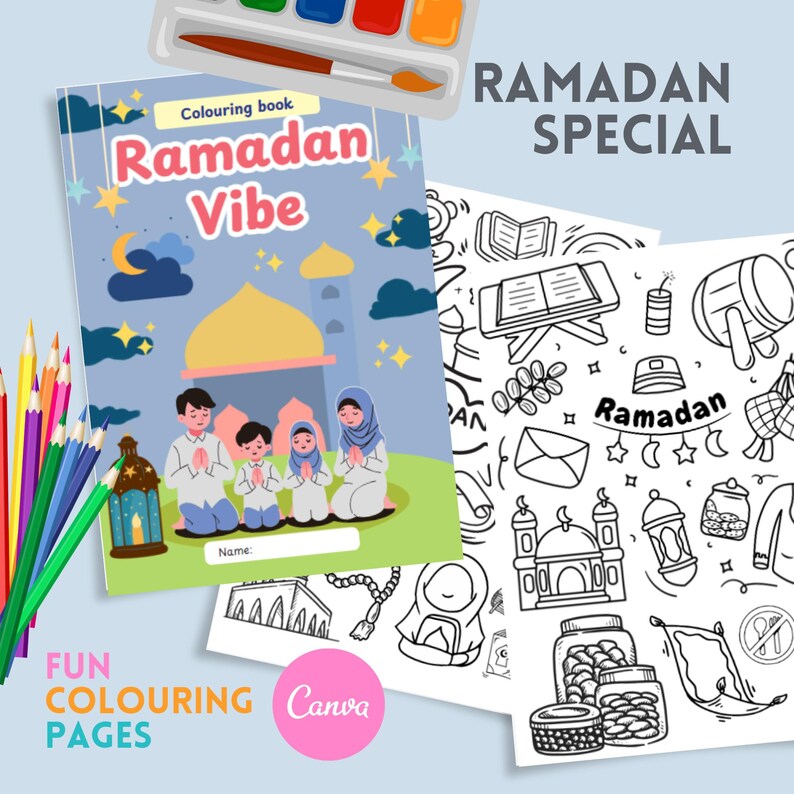Ramadan Coloring Pages for Kids – 20 Printable Islamic Activity Sheets ...