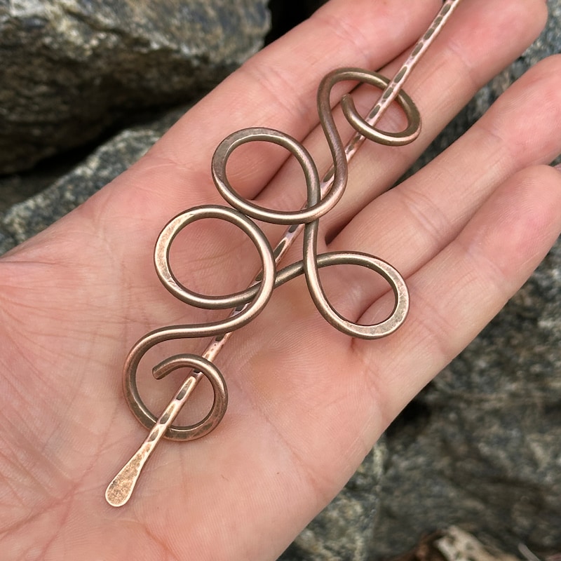 Copper Hair Pin - Etsy