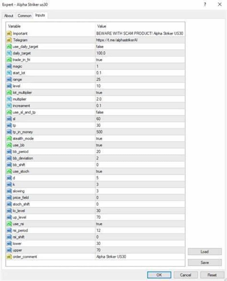 Alpha Striker US30 EA MT4 With Setfiles Build 1420 - Etsy