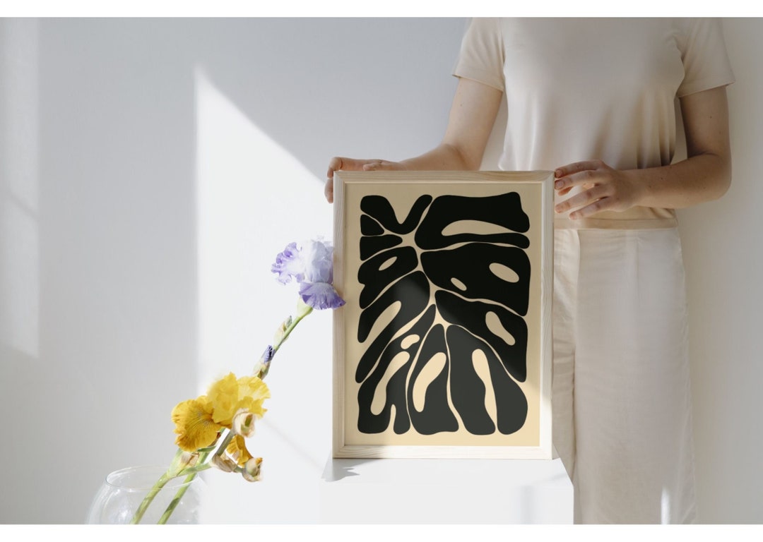 Houseplant Minimalistic Print, Abstract Flower Botanical Print ...