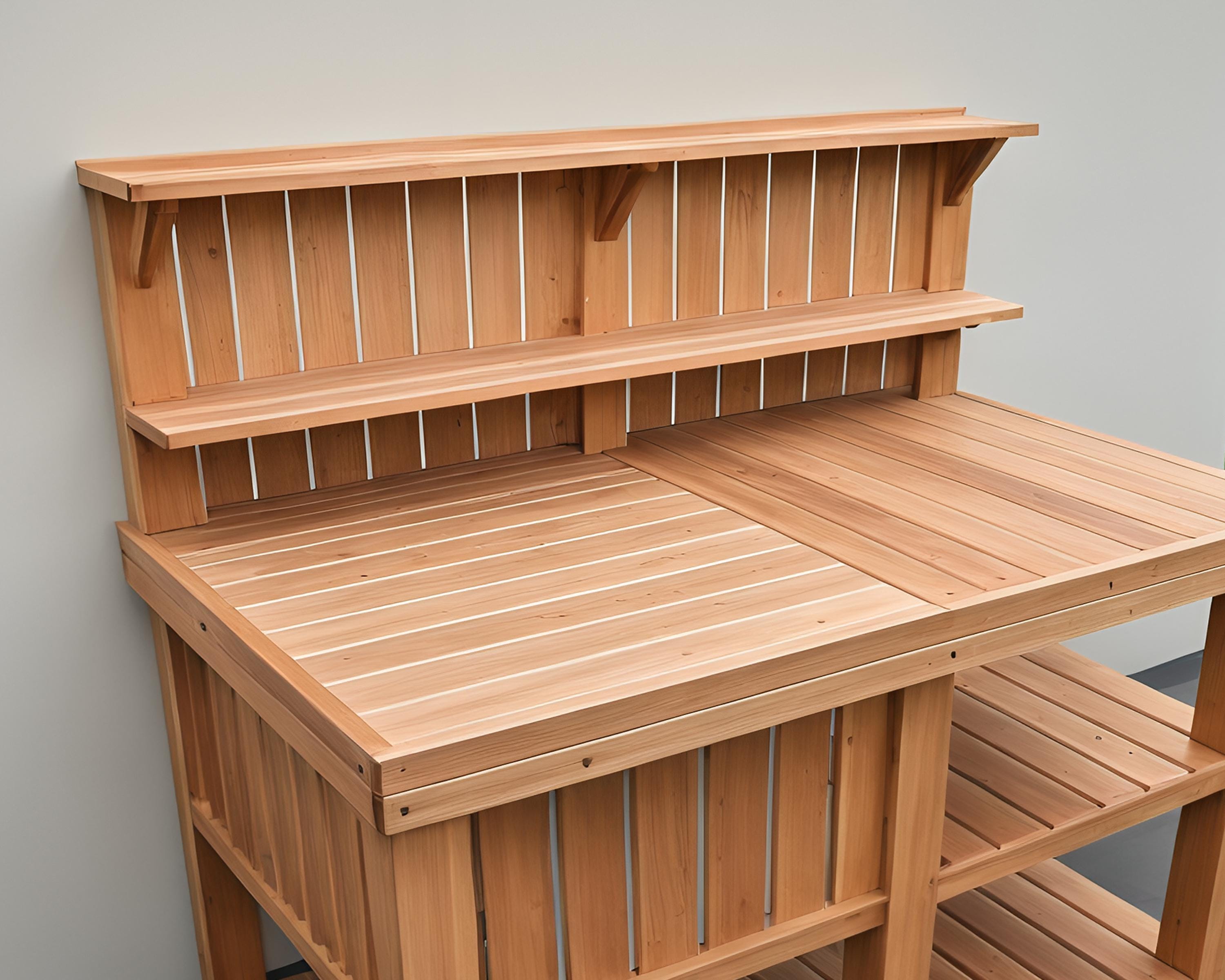 Potting Bench & Bar Woodworking Plan – DIY Patio Workstation PDF ...