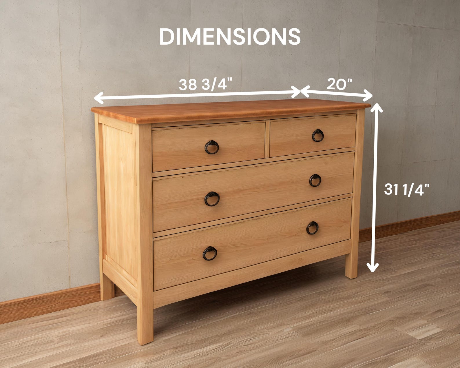 Chest of Drawers- 4 Drawers Dresser- the Diy Plan( Wood Build Plans ...